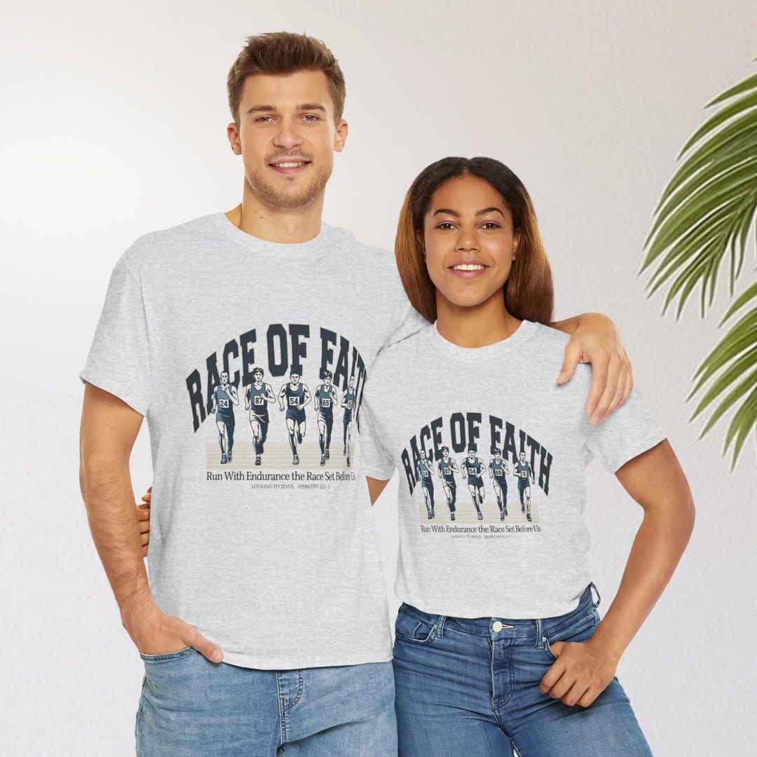 Race of Faith Track Runners Vintage Tee: Faith-inspired T-shirt - Etsy