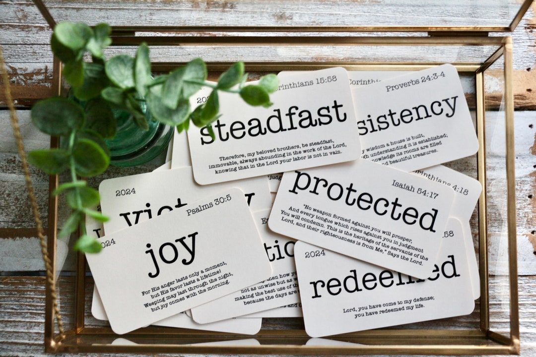 Custom OLW (one Little Word) Mini Flashcard Set of 5 - Etsy