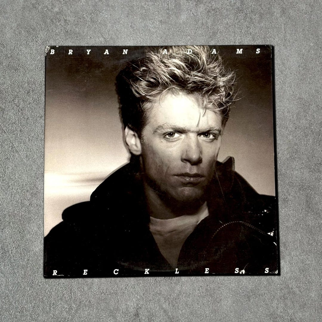 Bryan Adams “reckless” Vintage Record Vinyl | 12" Record | Vintage ...