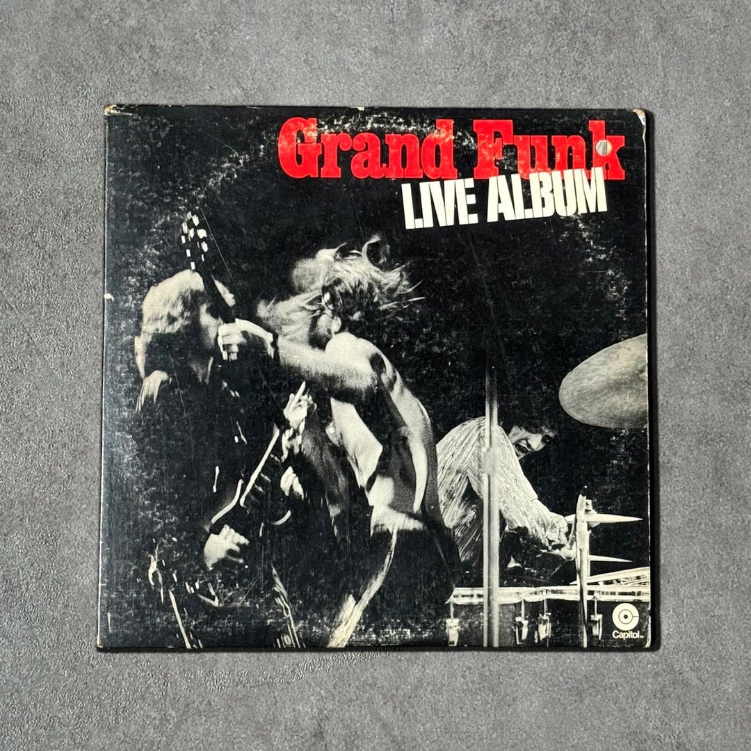 Grand Funk Live Album Vintage Record Vinyl - Etsy
