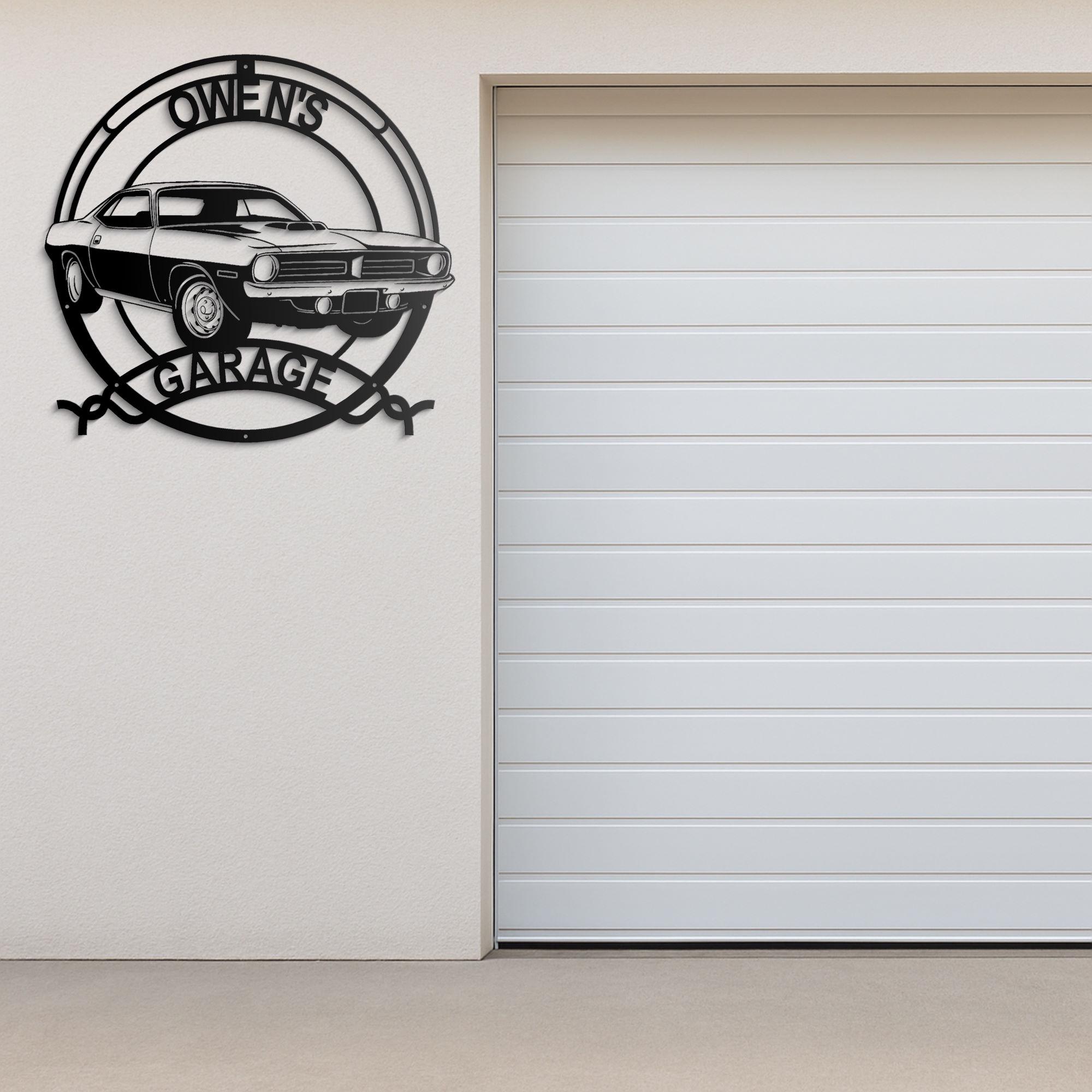 1970 Muscle Car Metal Sign | Personalized Garage Wall Art | Custom ...