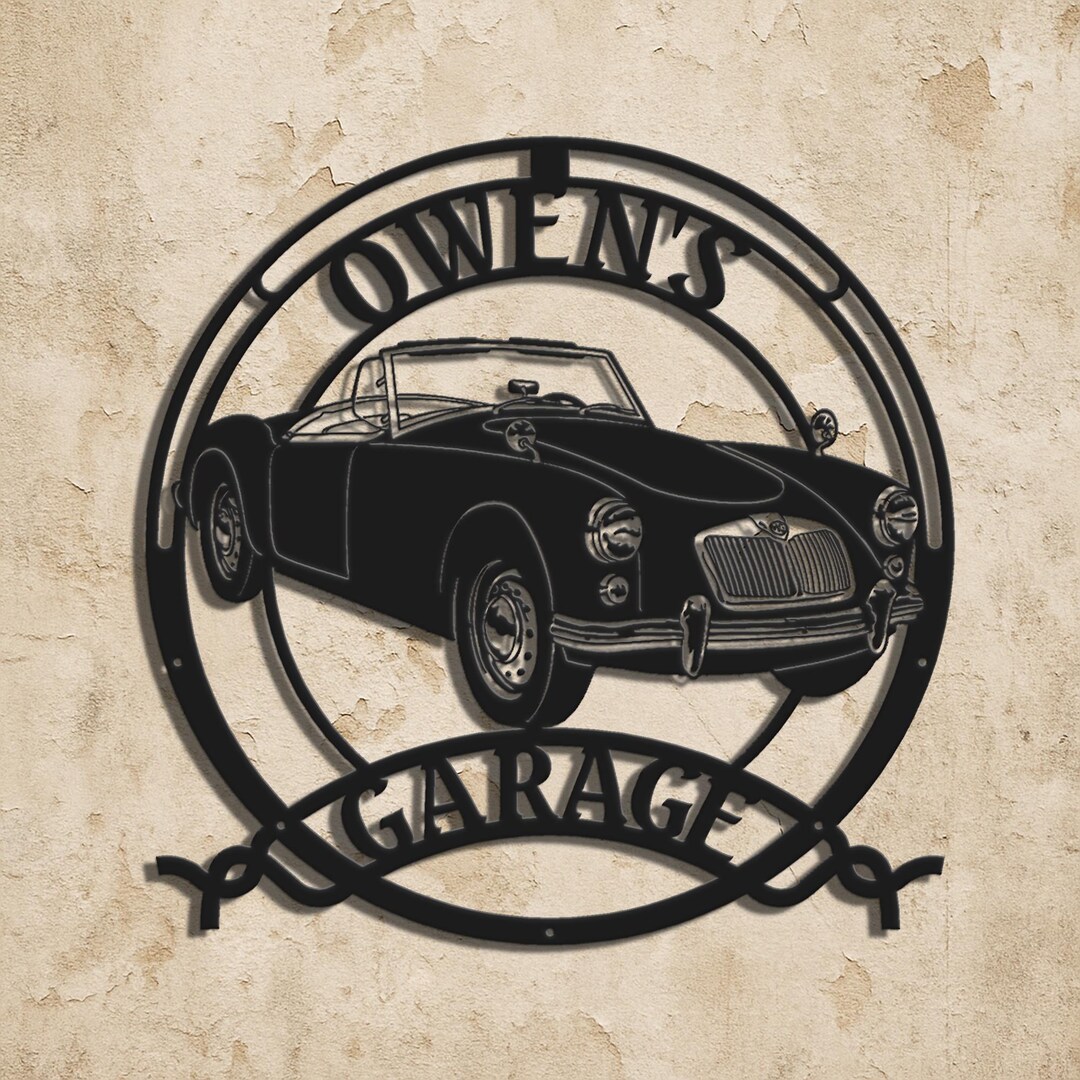 MG MGA 1956-1962 Personalized Sign | Custom Metal Wall Art | Classic ...