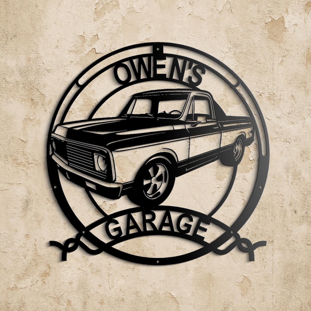 1971 Chevrolet C10 | Personalized Sign | Custom Metal Wall Art for ...