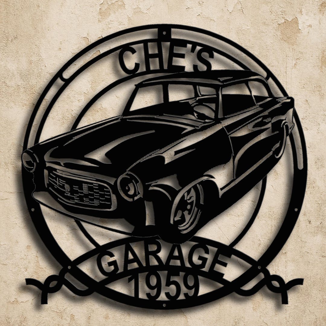 Personalized 1959 Rambler Sign | Classic Car Metal Wall Art - Etsy