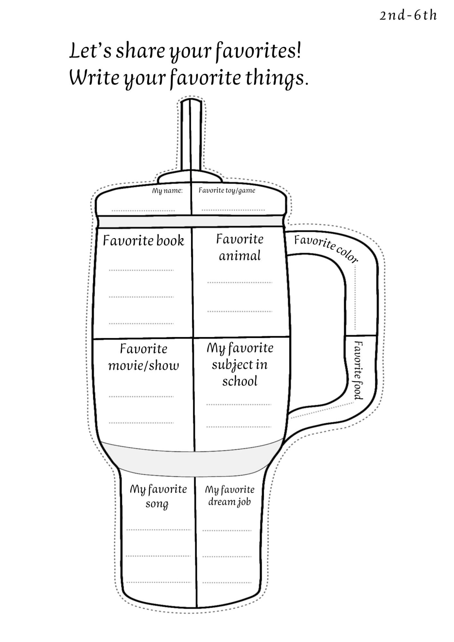 All About Me Water Bottle Printable Activity: Back to School Icebreaker ...