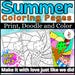 Pop Art Summer Print Coloring Pages | End of Year Printable Art ...