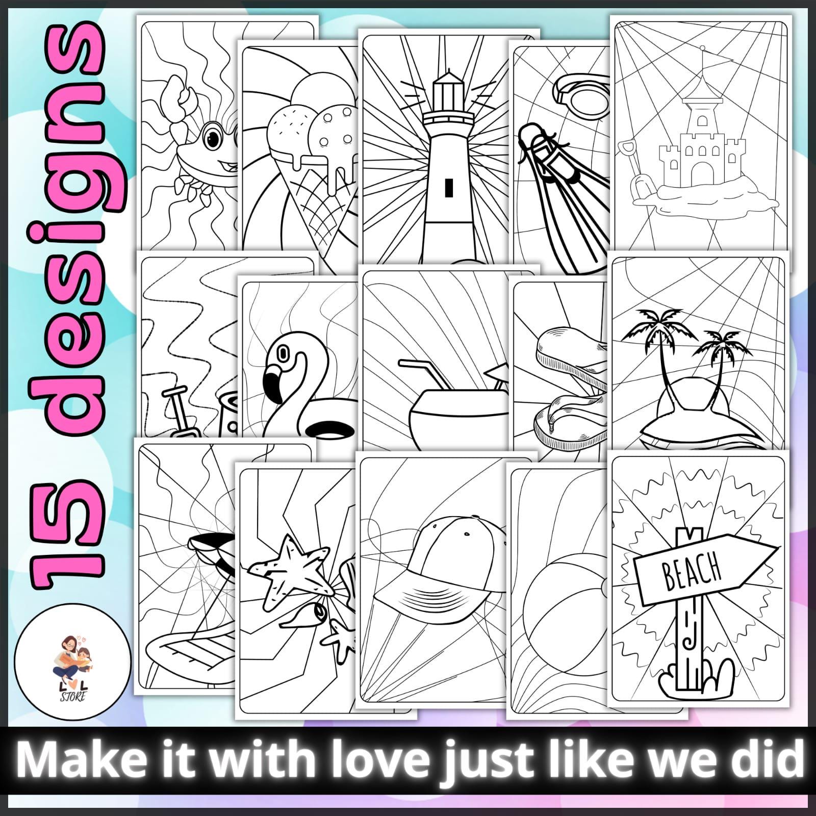 Pop Art Summer Print Coloring Pages | End of Year Printable Art ...