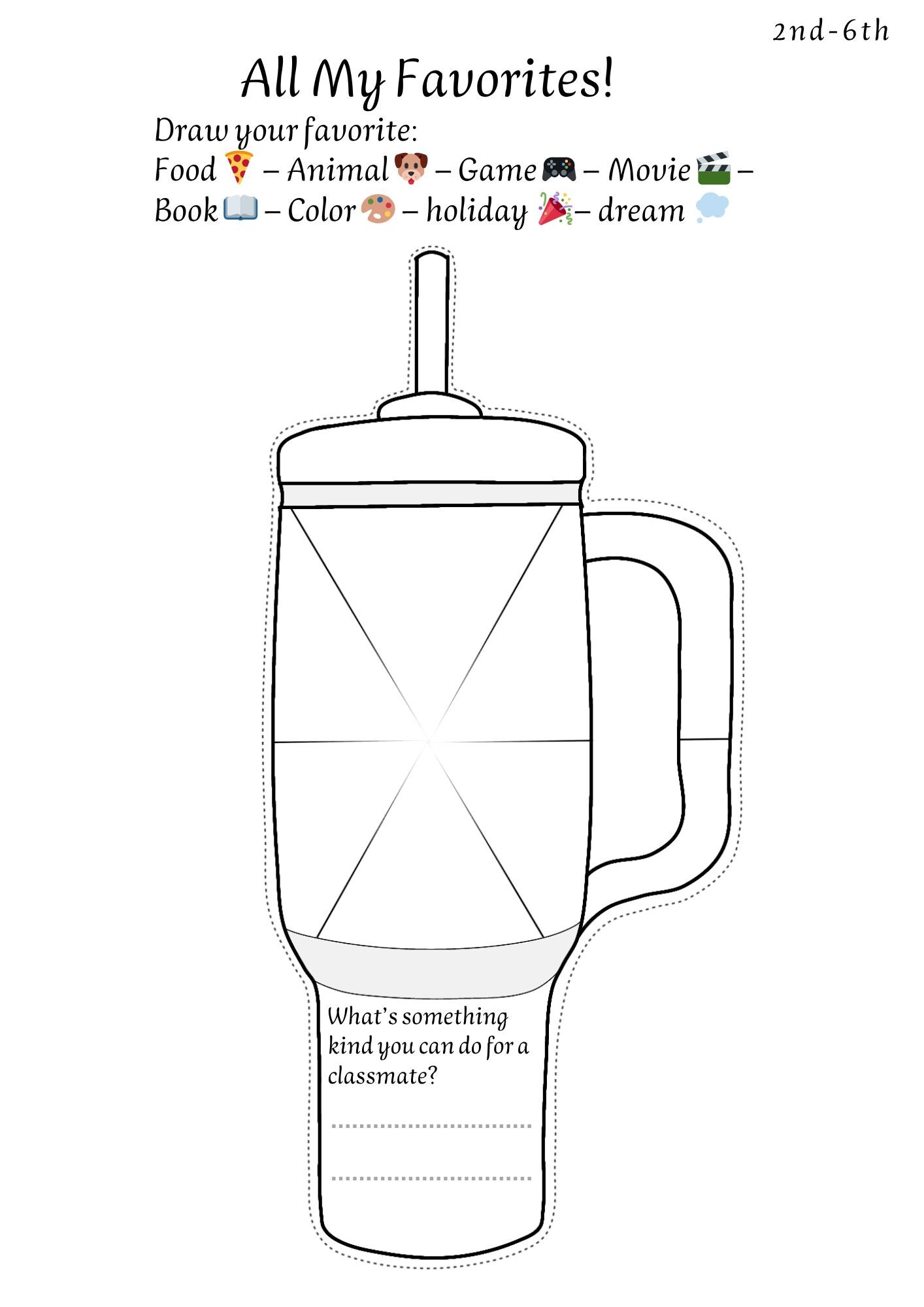 All About Me Water Bottle Printable Activity: Back to School Icebreaker ...