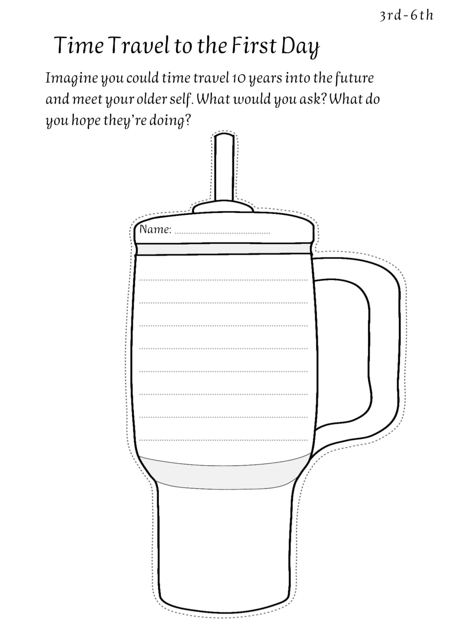 All About Me Water Bottle Printable Activity: Back to School Icebreaker ...