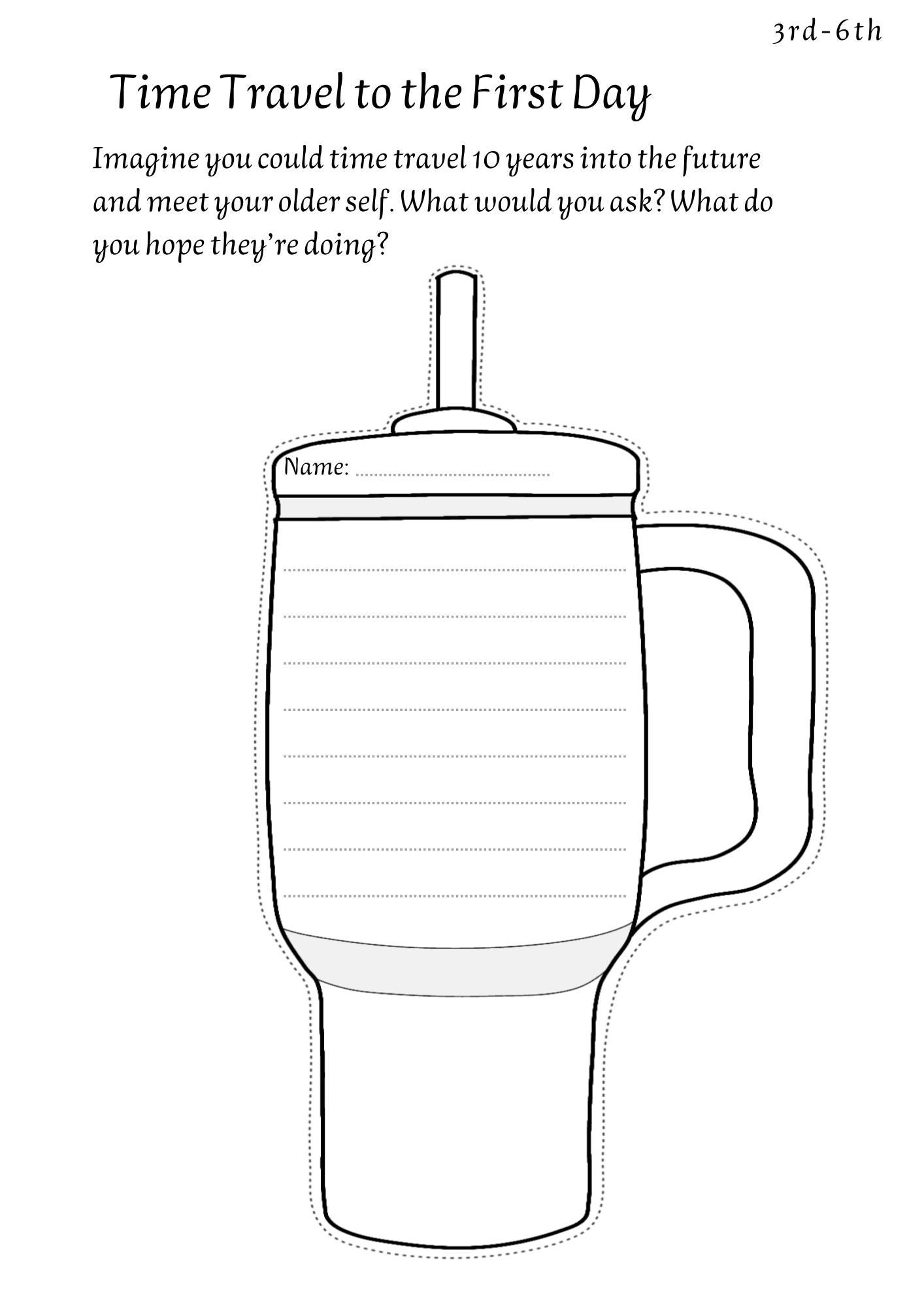 All About Me Water Bottle Printable Activity: Back to School Icebreaker ...