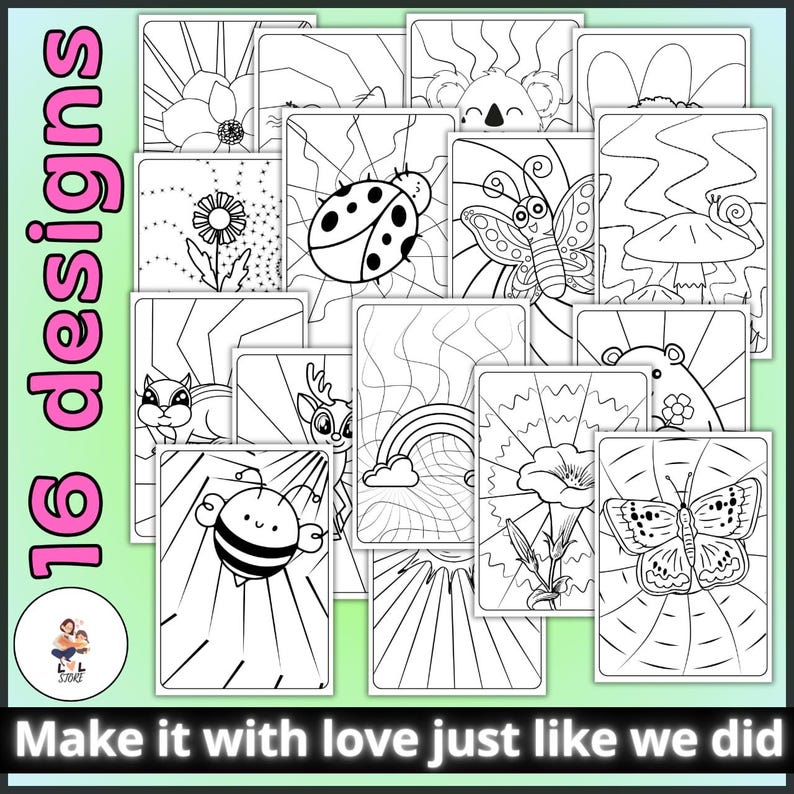 Printable Pop Art Spring Coloring Pages | No Prep Print, Doodle and ...