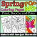 Printable Pop Art Spring Coloring Pages | No Prep Print, Doodle and ...