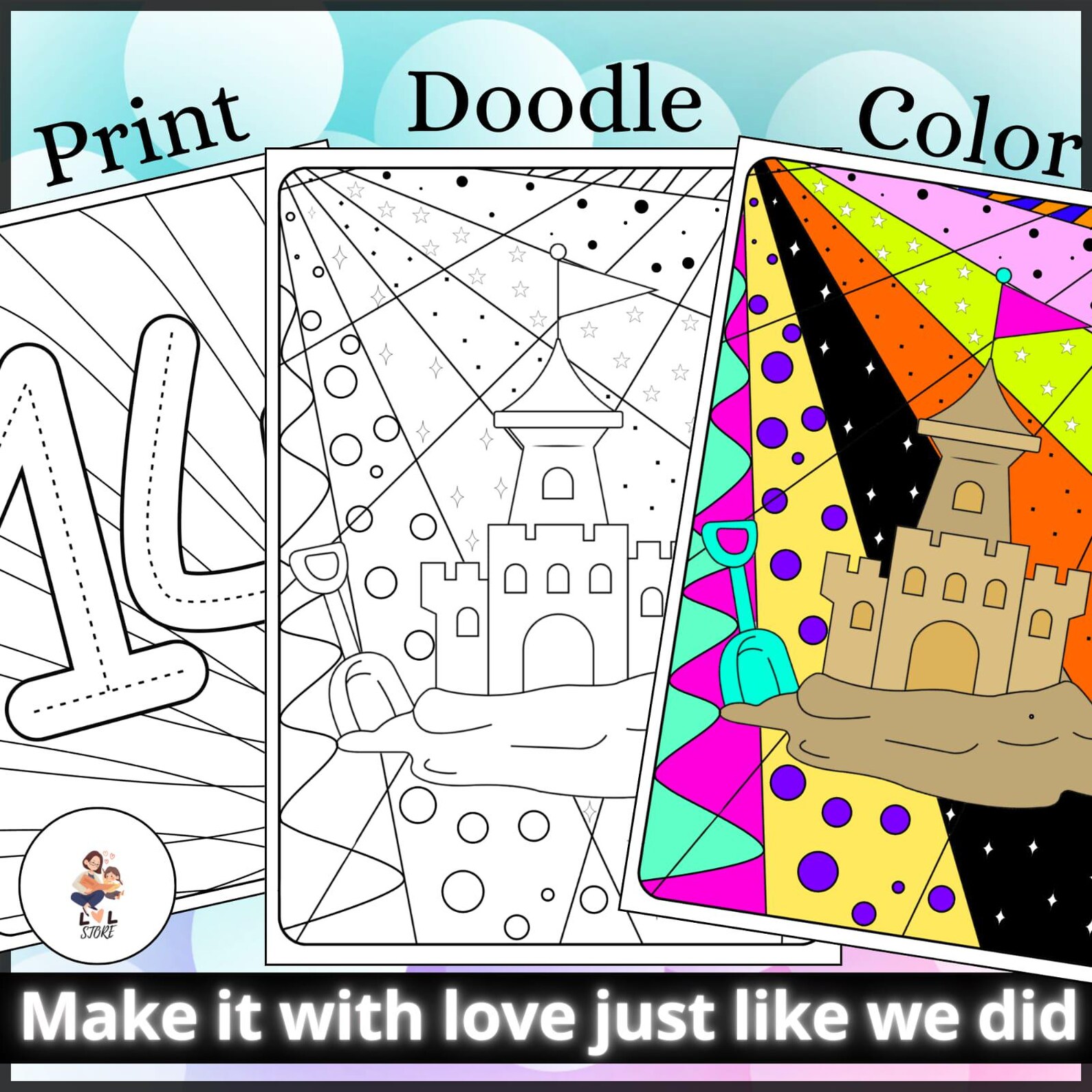 Pop Art Summer Print Coloring Pages | End of Year Printable Art ...