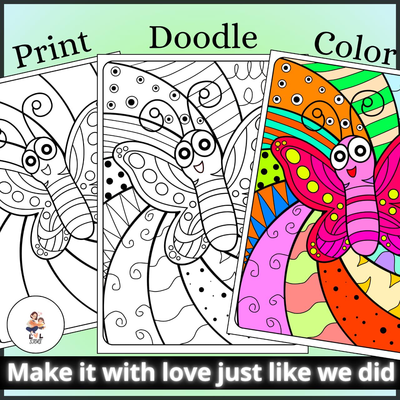 Printable Pop Art Spring Coloring Pages | No Prep Print, Doodle and ...