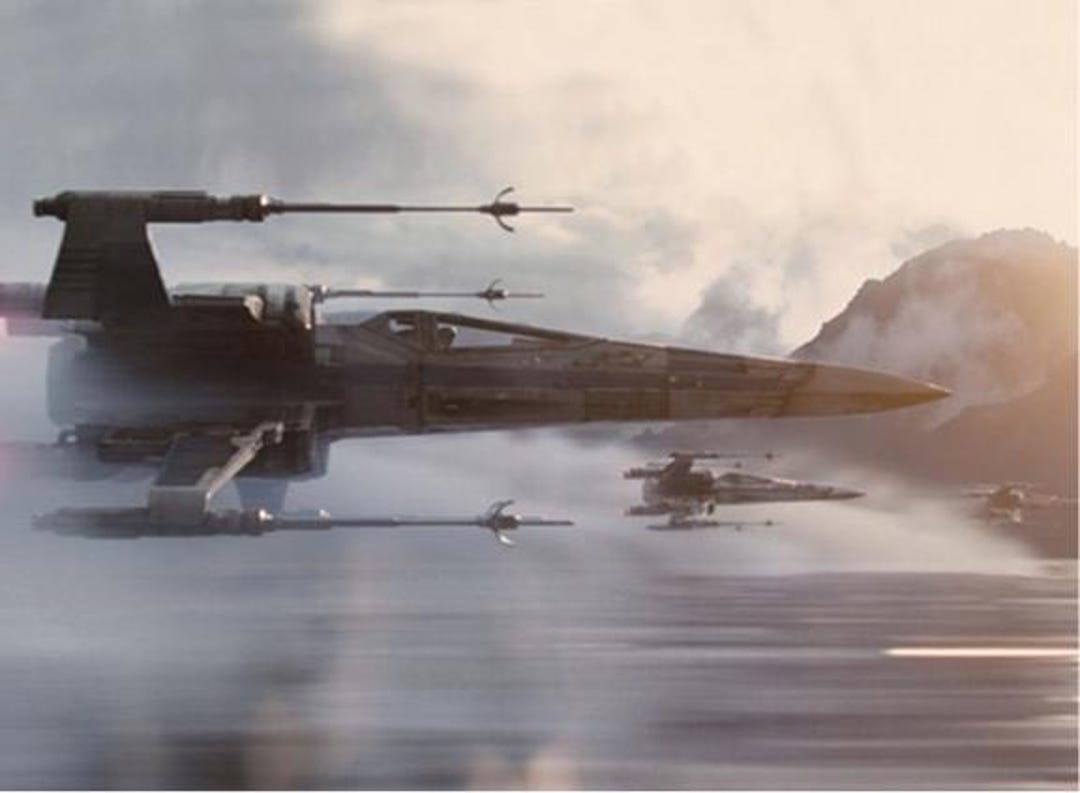 X-wing Fighter Jet Fleet – Star Wars Canvas Wall Art – Trendy Sci-fi ...