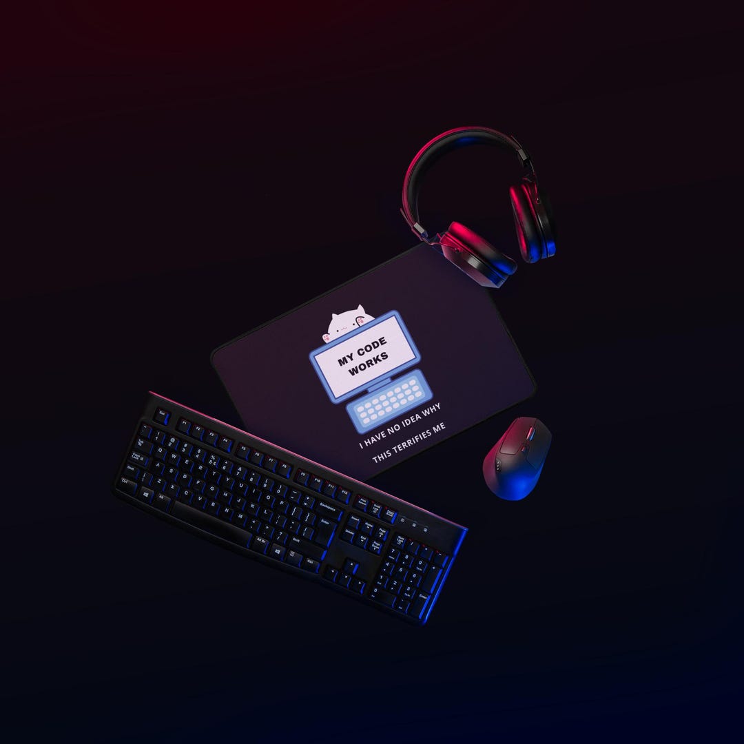 My Code Works & I’m Terrified - the Desk Mat - Etsy