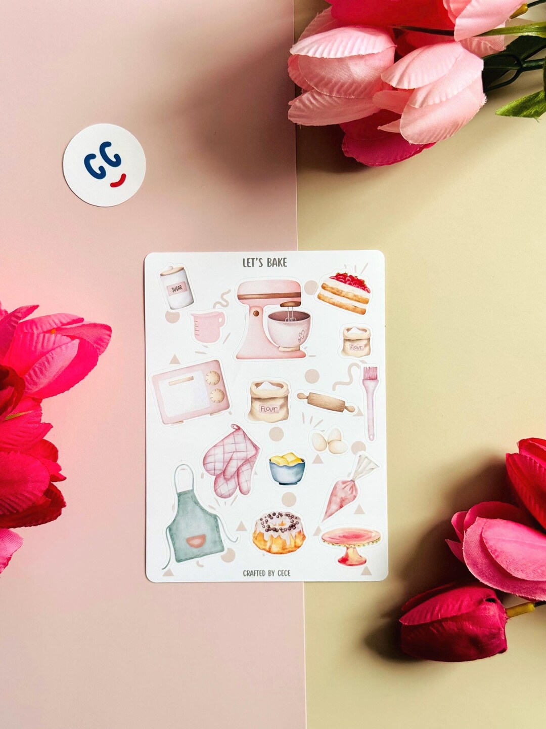 Baking Sticker Sheet: Watercolor Baking Theme, Planner Stickers - Etsy