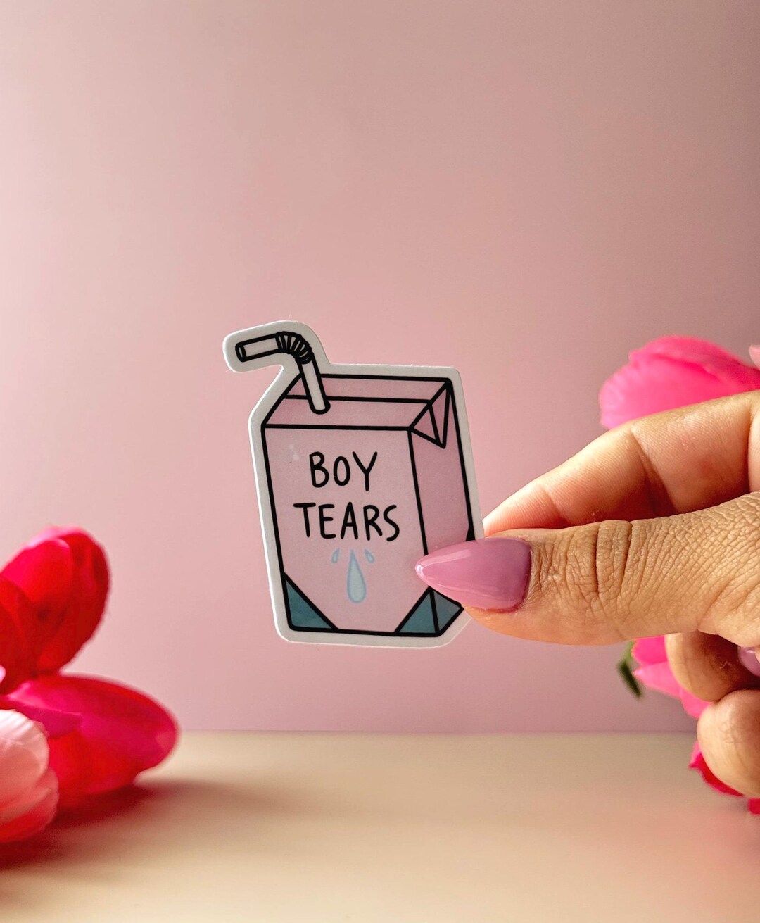 Boy Tears Juice Box Sticker: Waterproof Vinyl Decal - Etsy