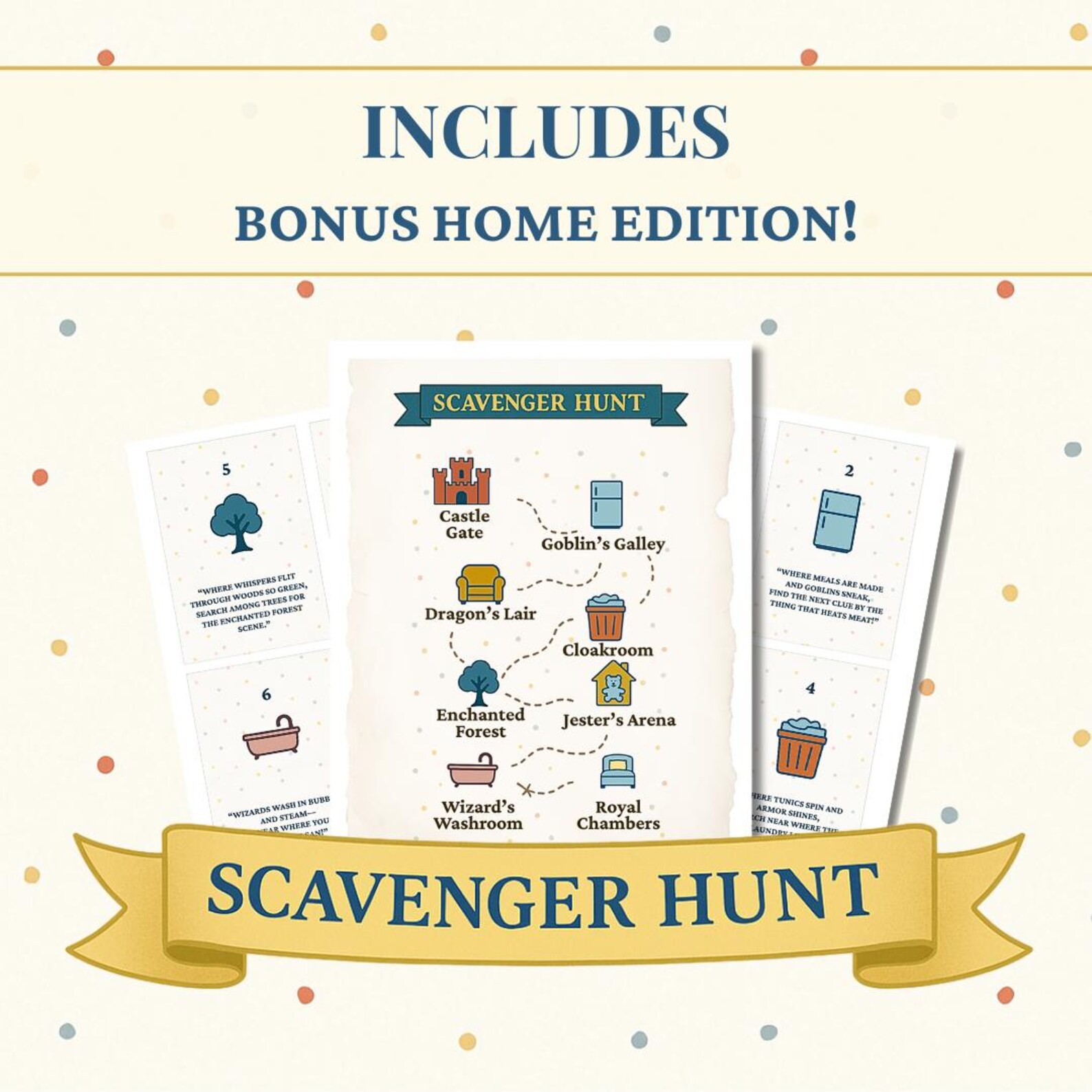 Knights & Dragons Scavenger Hunt: Medieval Party Game (printable) - Etsy