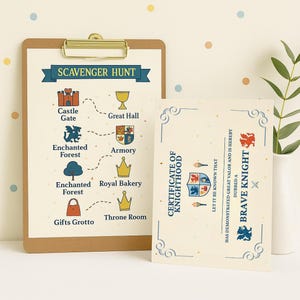 Knights & Dragons Scavenger Hunt: Medieval Party Game (printable) - Etsy