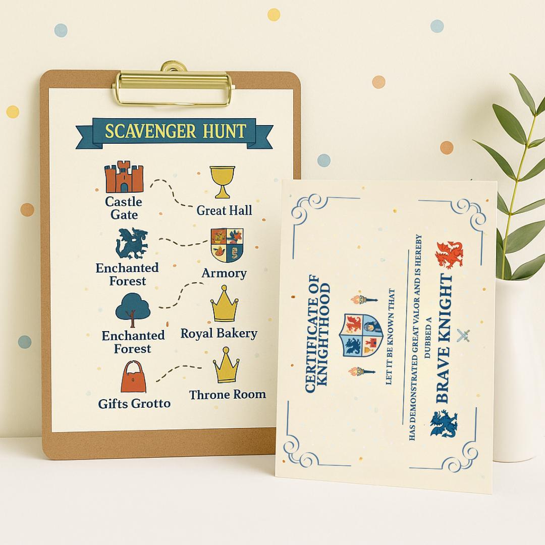 Knights & Dragons Scavenger Hunt: Medieval Party Game (printable) - Etsy