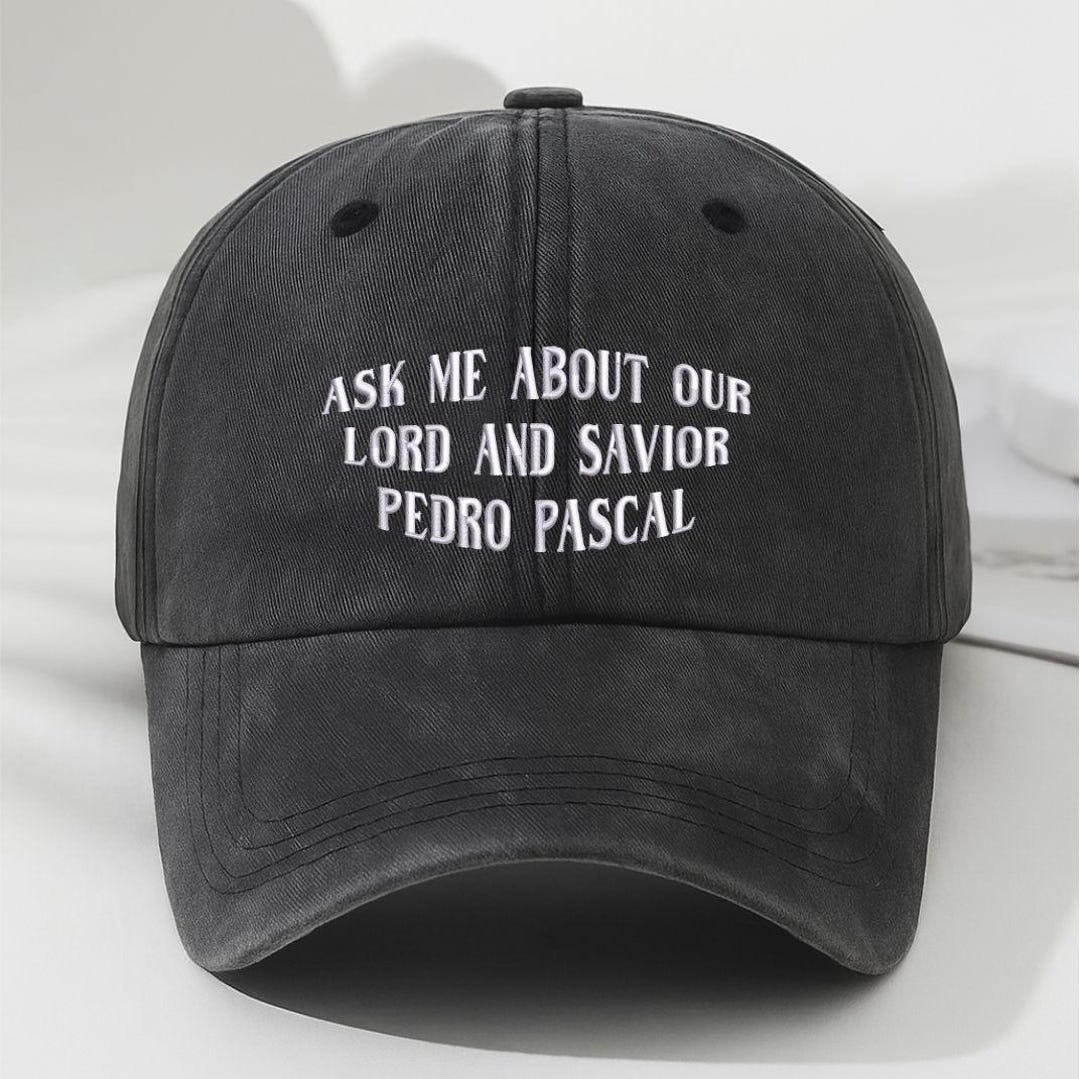 Pedro Pascal Hat, Easily Distracted by Pedro Pascal Cap, Vintage Washed ...