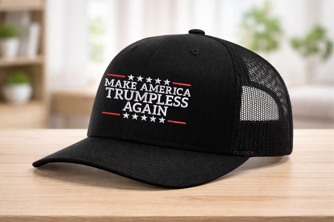 Political Statement Hat, Anti-trump Embroidered Cap, Protest Rally ...