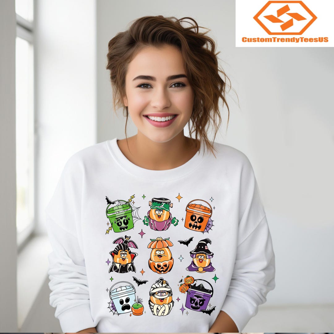 Funny Halloween Sweater,spooky Nuggets Meal Bucket Halloween Sweatshirt ...