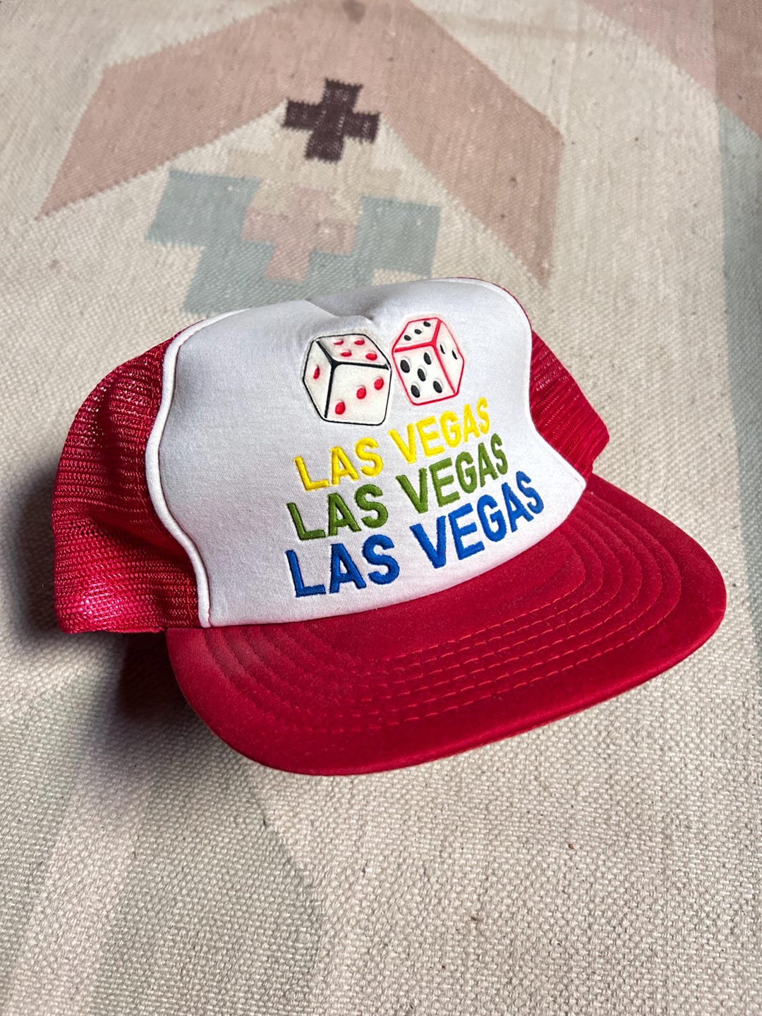 Las Vegas Dice Vintage 80s Trucker Hat - Etsy