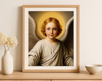 INSTANT DOWNLOAD - Evening Prayers Angel Print, Angel Decor, Angel Art ...
