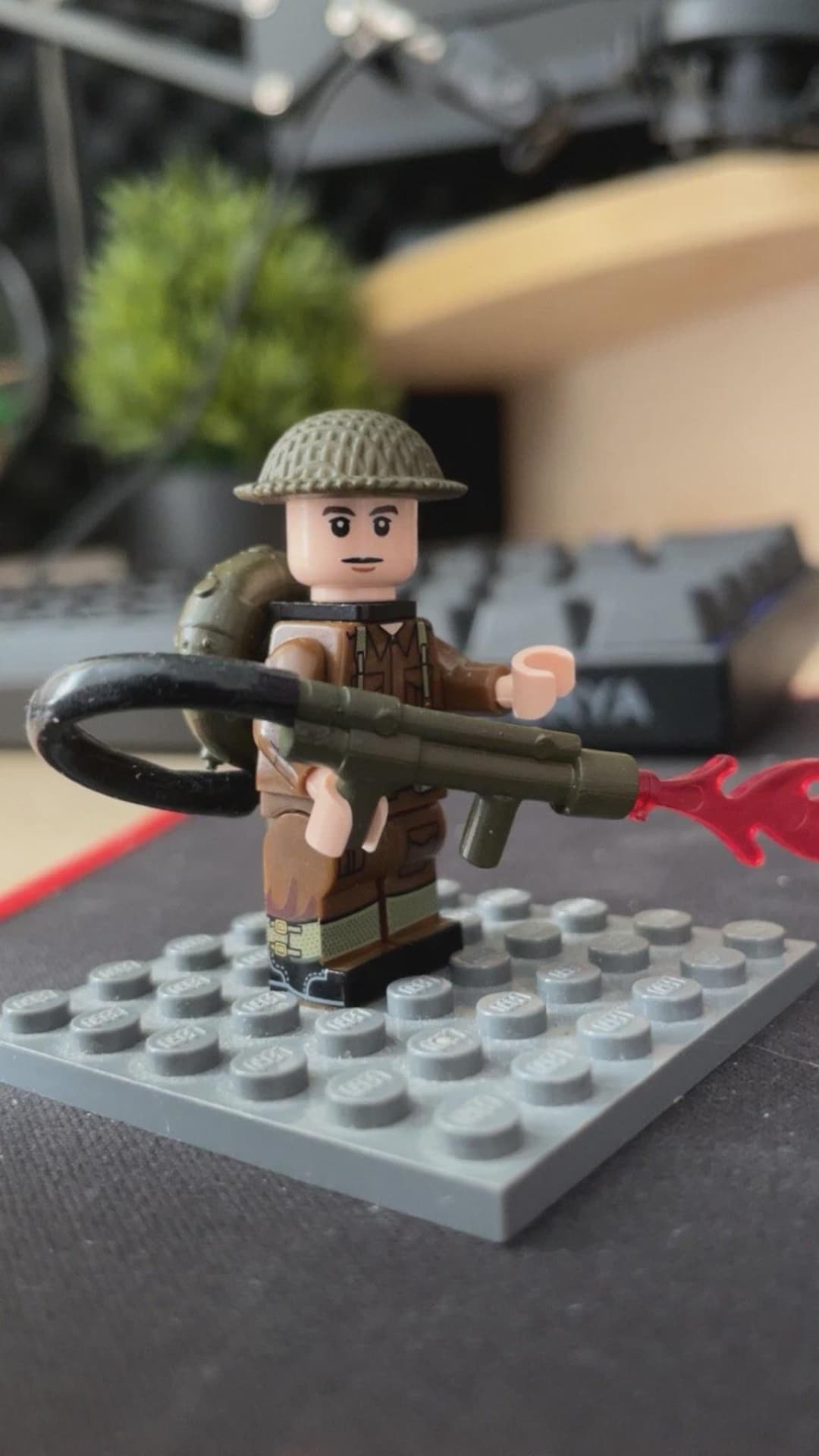 Custom Made Lego WW2 British Soldier With Flame Thrower Kit - Etsy