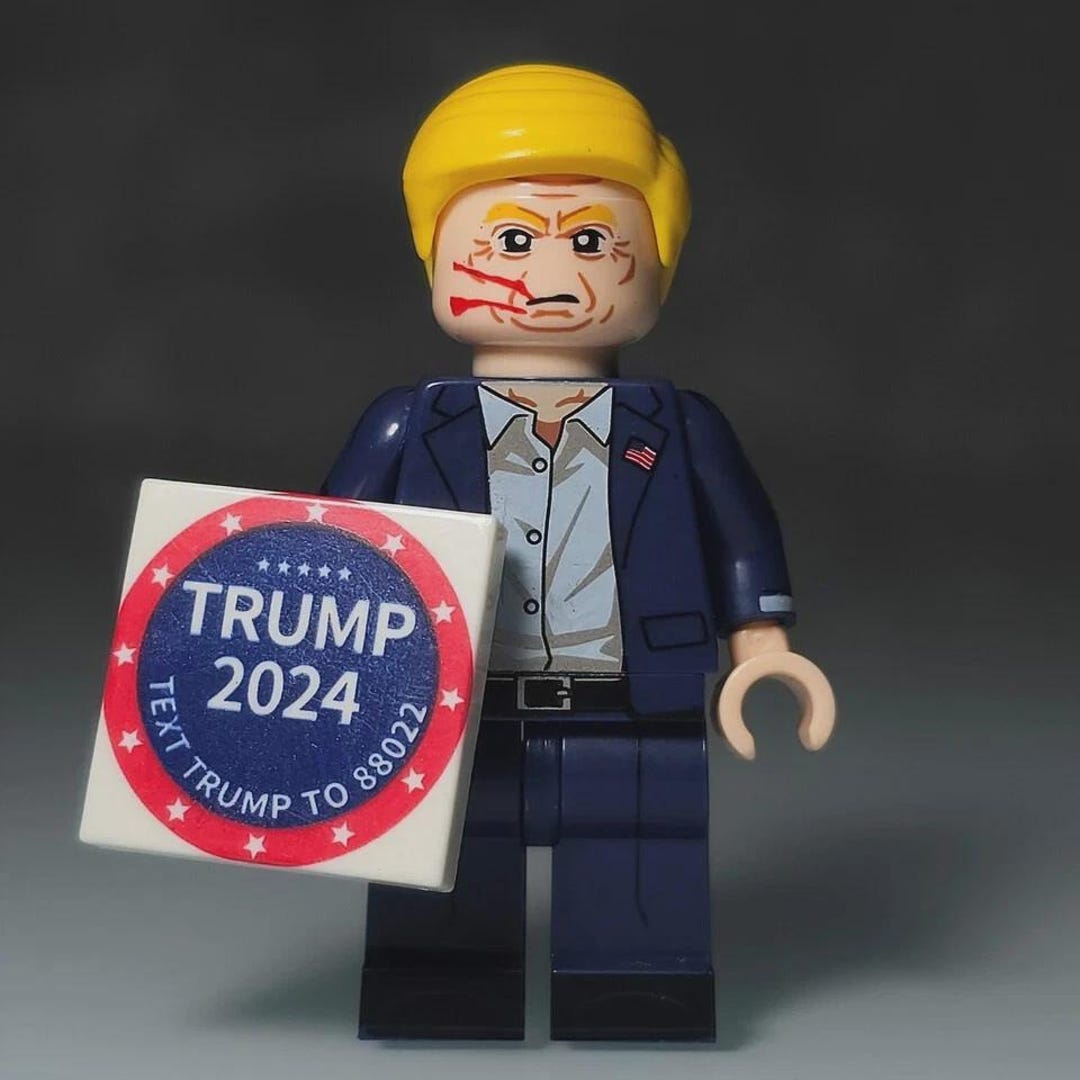 Custom President Minifigure – Inspired by Donald Trump (MAGA) - Etsy