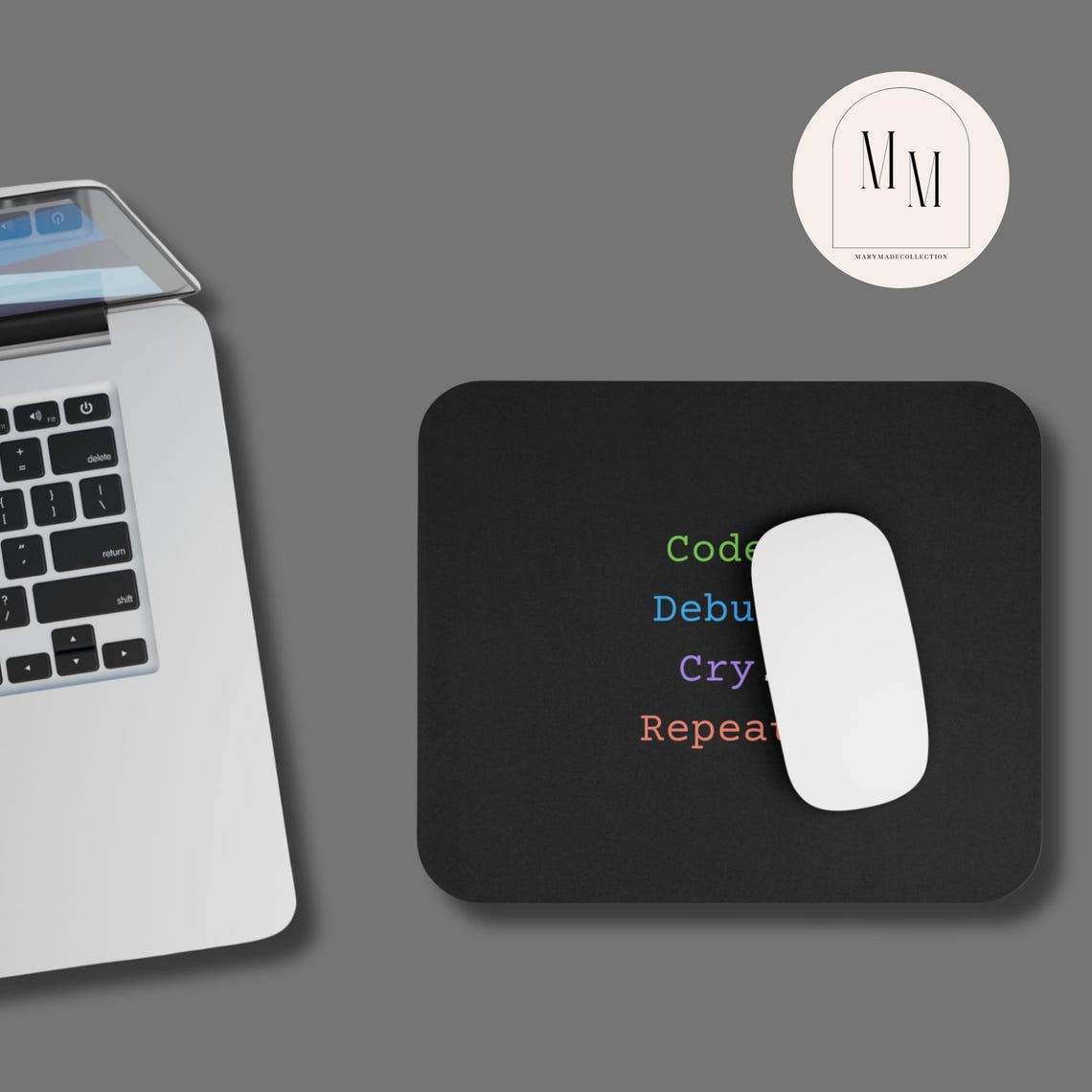 Funny Programmer Mouse Pad • Coding Desk Mat for Developers • “code ...