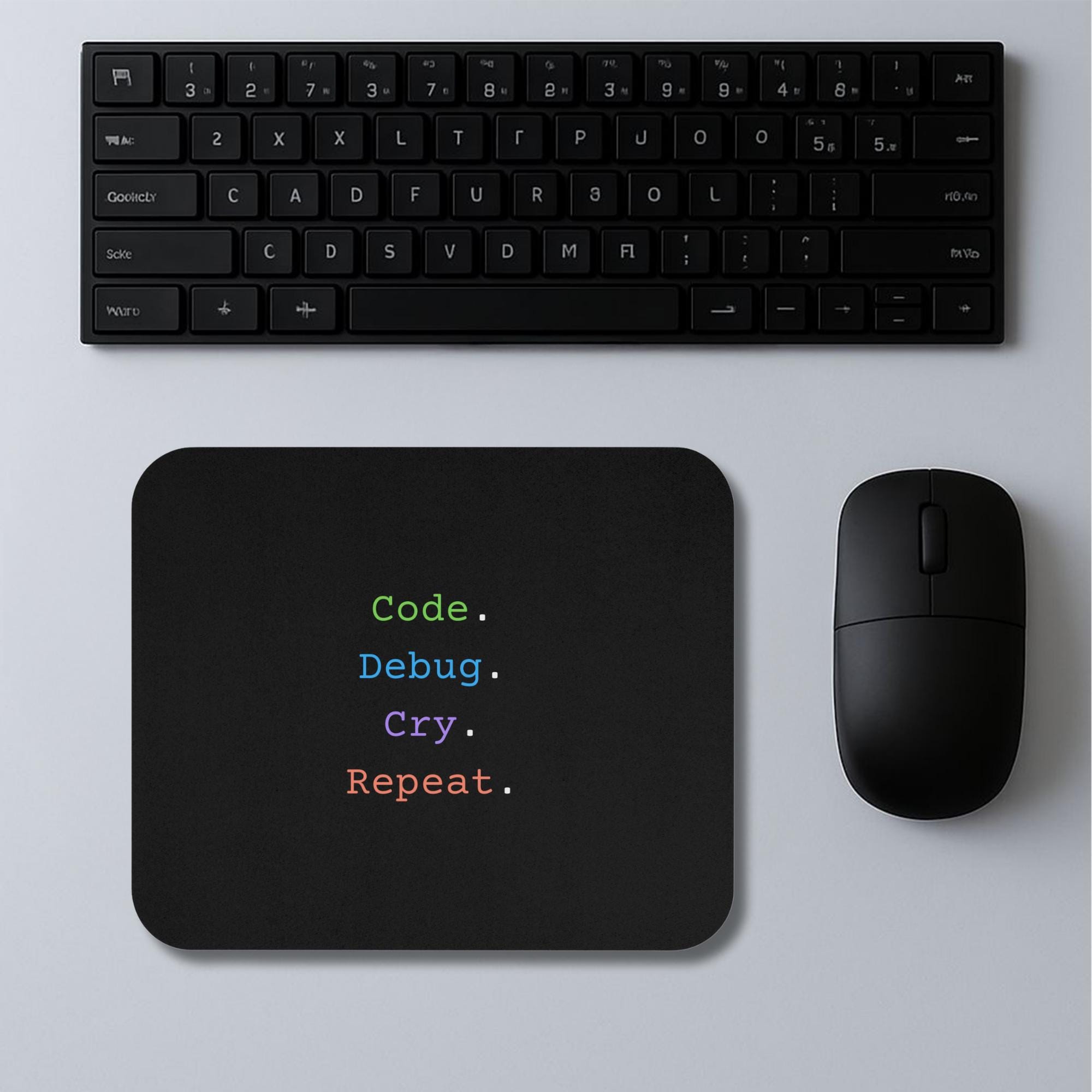 Funny Programmer Mouse Pad • Coding Desk Mat for Developers • “code ...