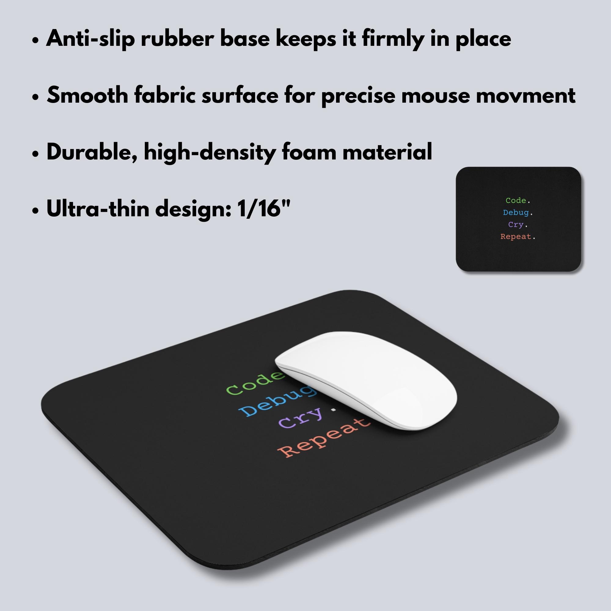Funny Programmer Mouse Pad • Coding Desk Mat for Developers • “code ...