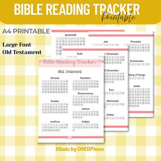 Bible Tracker Reading Planner New Testament Old Testament Book Marking ...