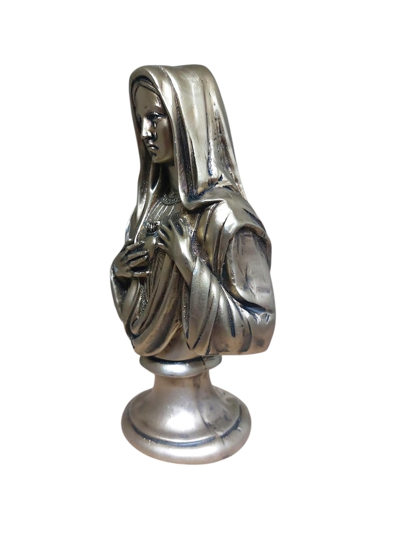 Handcrafted Weeping Virgin Mary Statue – Marble Dust Sculpture - Etsy