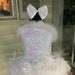 White Swan Iridescent Sequin Girls Feather Pageant Tutu Dress, Girls ...