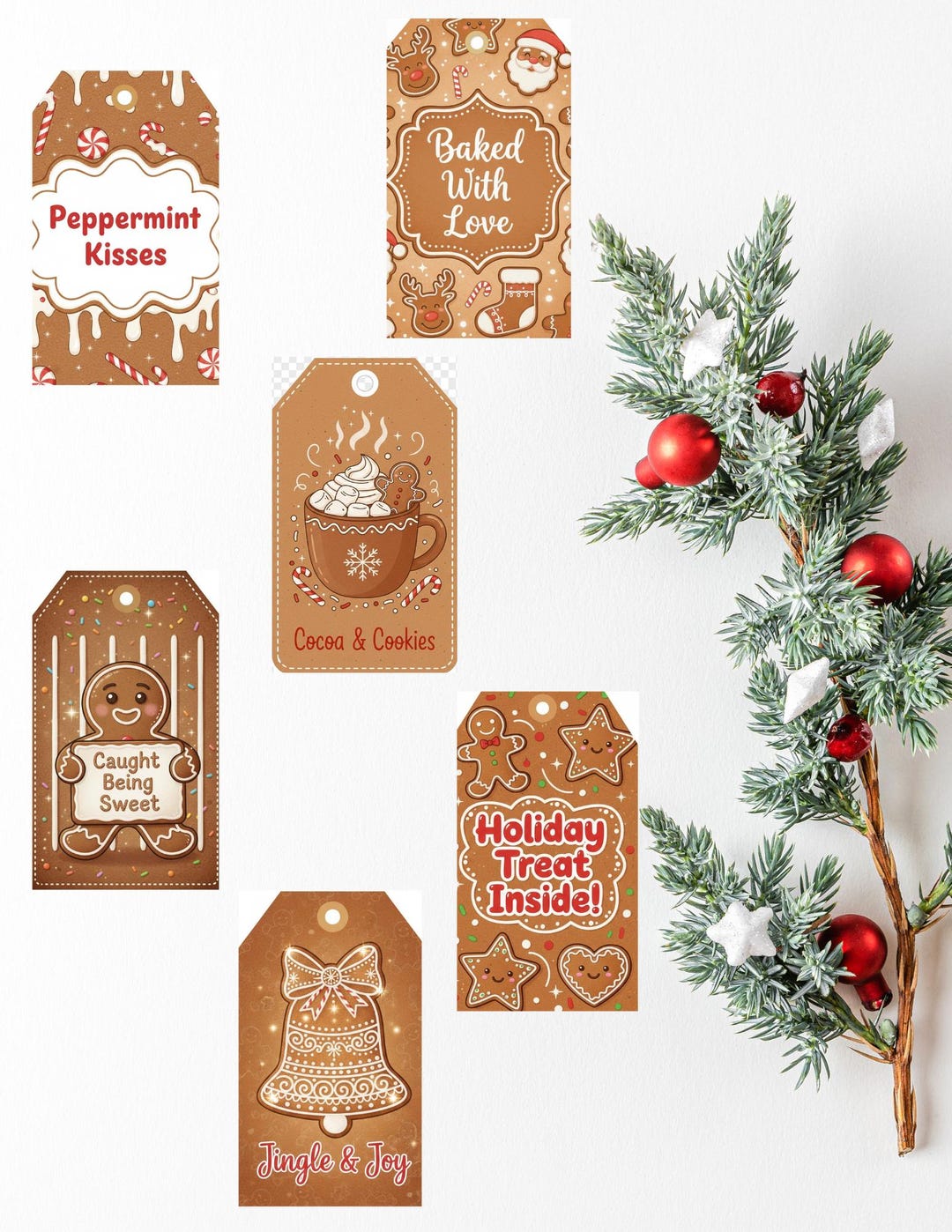 Stay Snuggly Christmas Gift Tags Printable – 9 Cozy Hot Cocoa Holiday ...