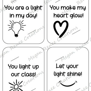 Glow Stick Classroom Cards, Glow Stick Valentine, Printable Classroom ...