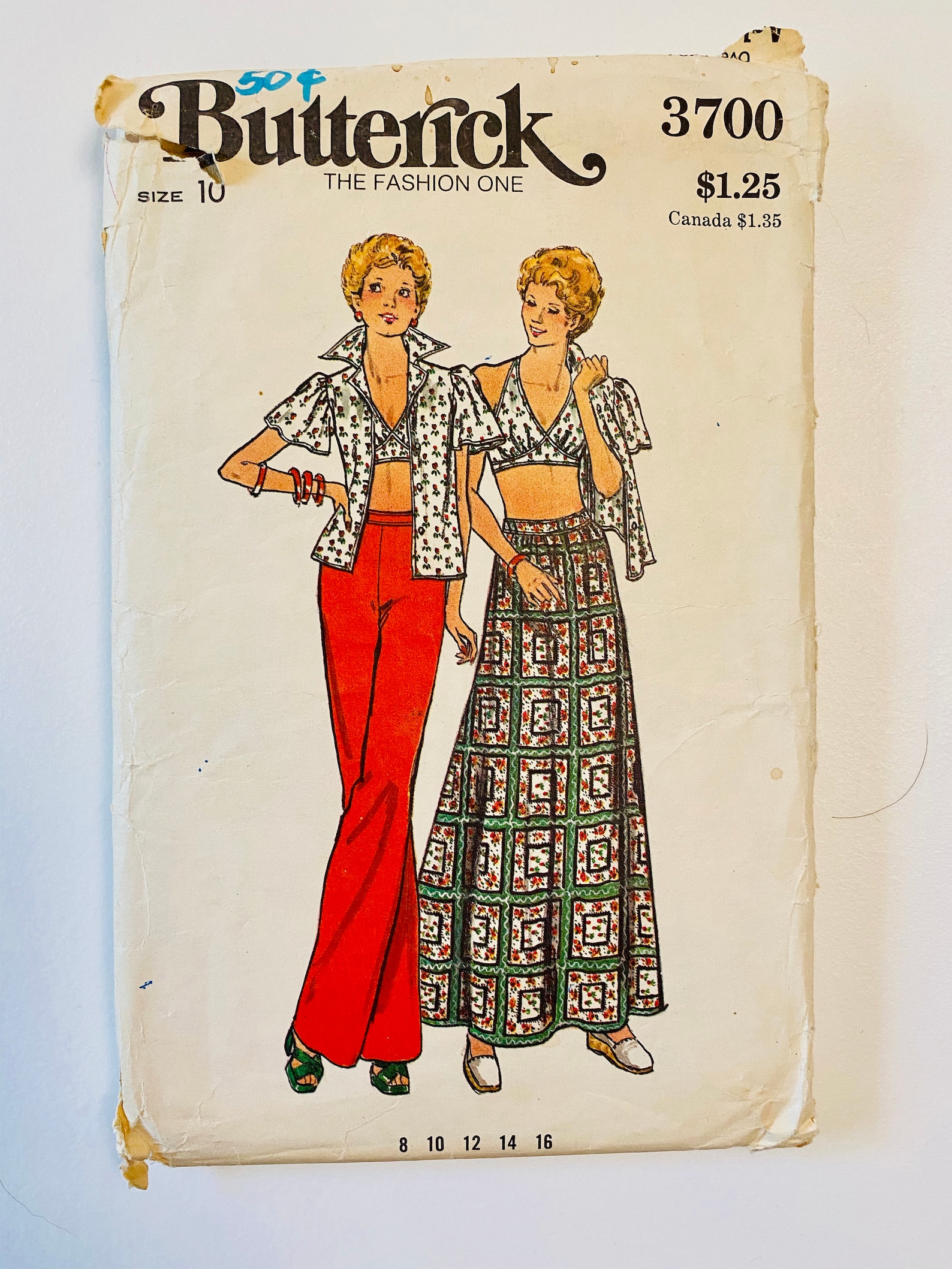 Butterick 3700 1970's Multi Piece Pattern Size 10 | Etsy