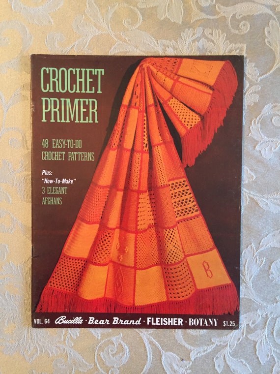 Crochet Primer Booklet 48 Crochet Patterns Learn to | Etsy