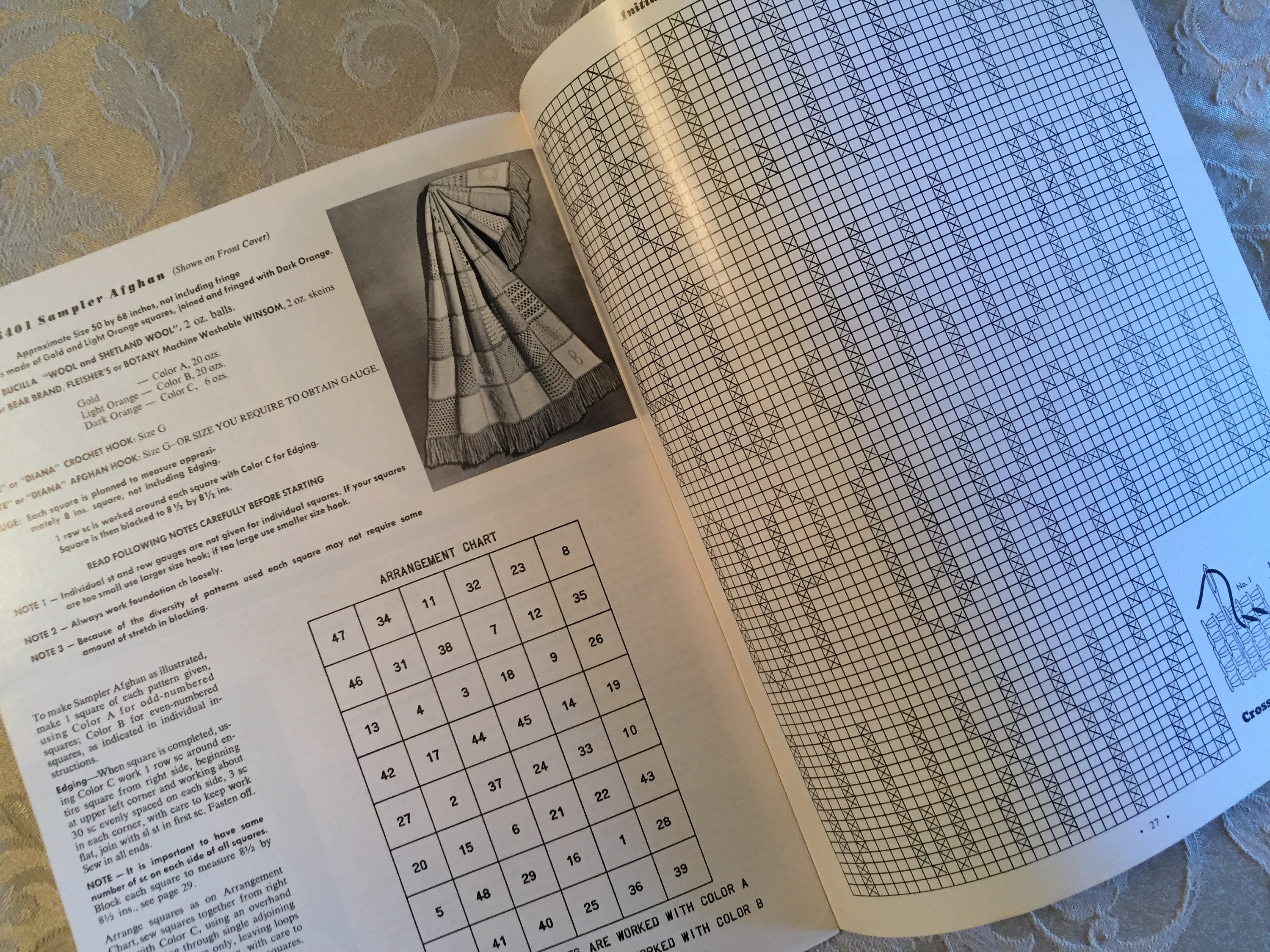 Crochet Primer Booklet 48 Crochet Patterns Learn to Crochet 1970's ...