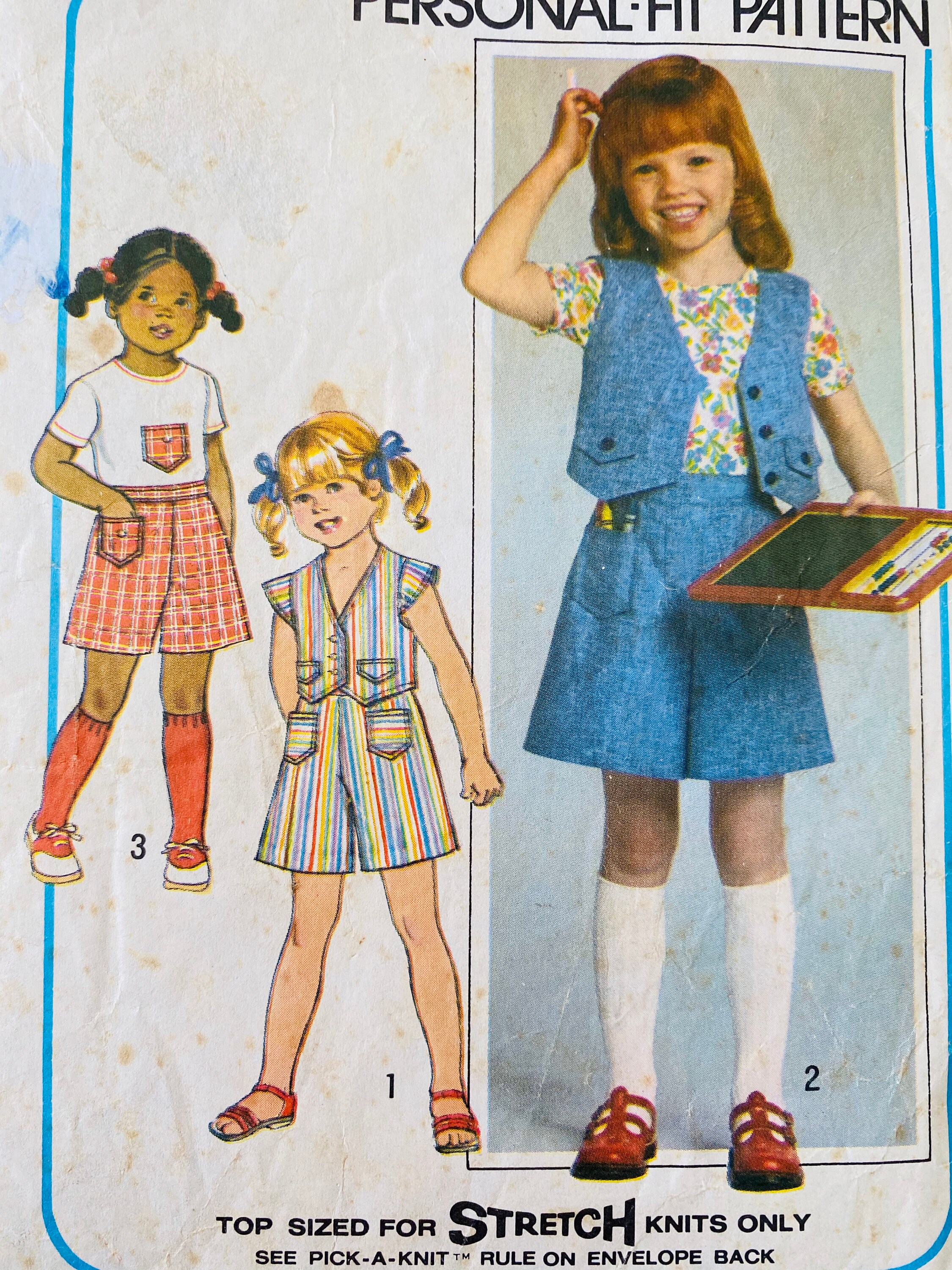 Simplicity 8042 Size 5 1977 Little Girls Play Clothes - Etsy