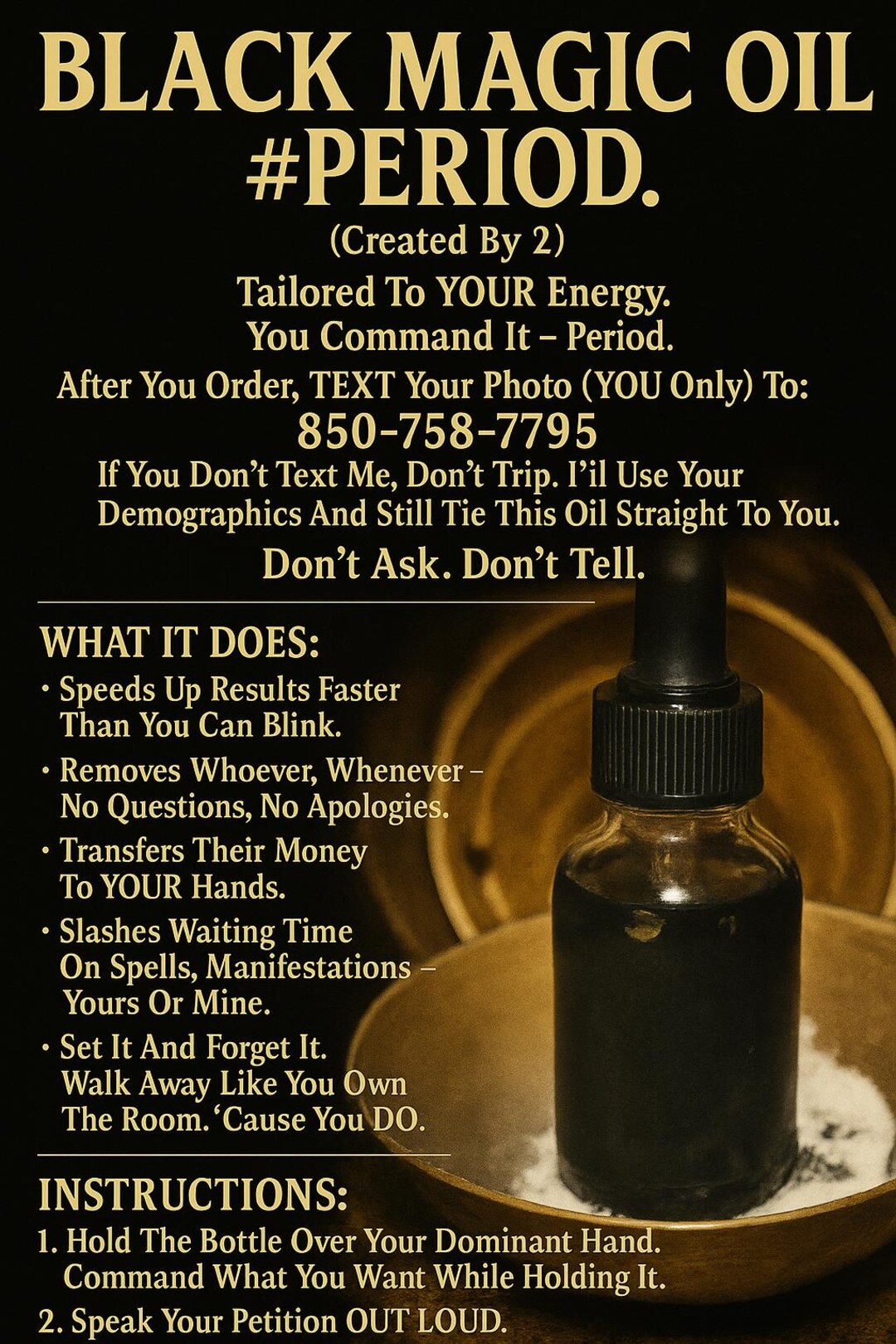 Black Magic Oil #PERIOD - Etsy