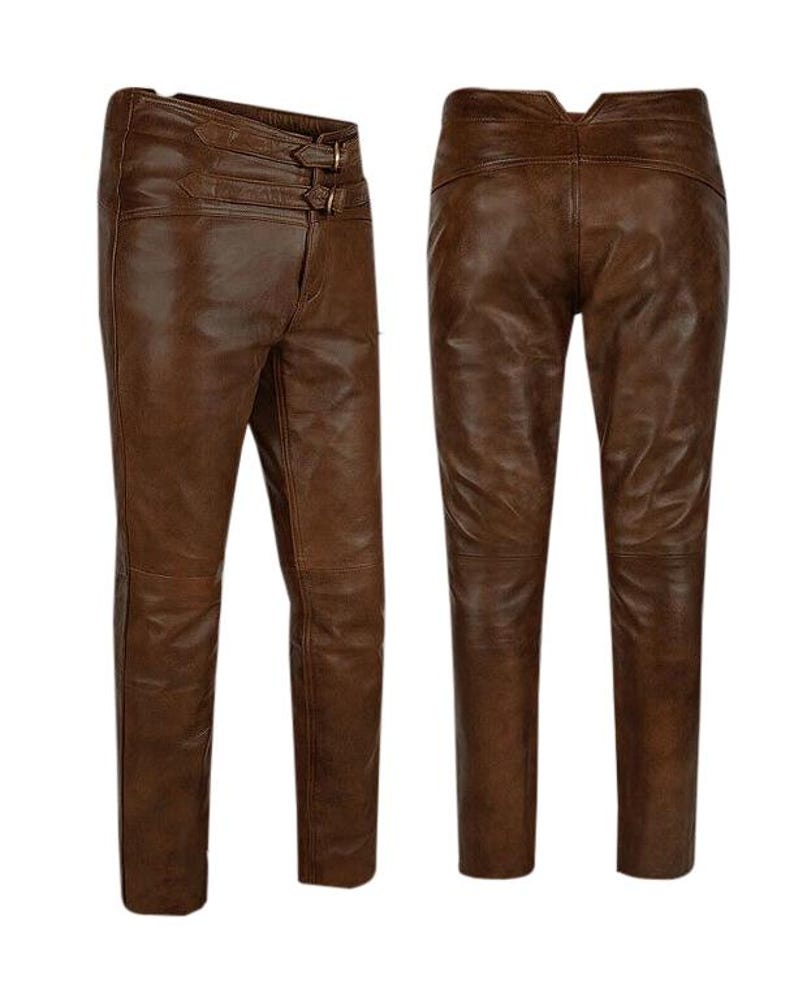 Cowhide Leather Biker Pants: Jim Morrison Style - Buy One Get One - Etsy