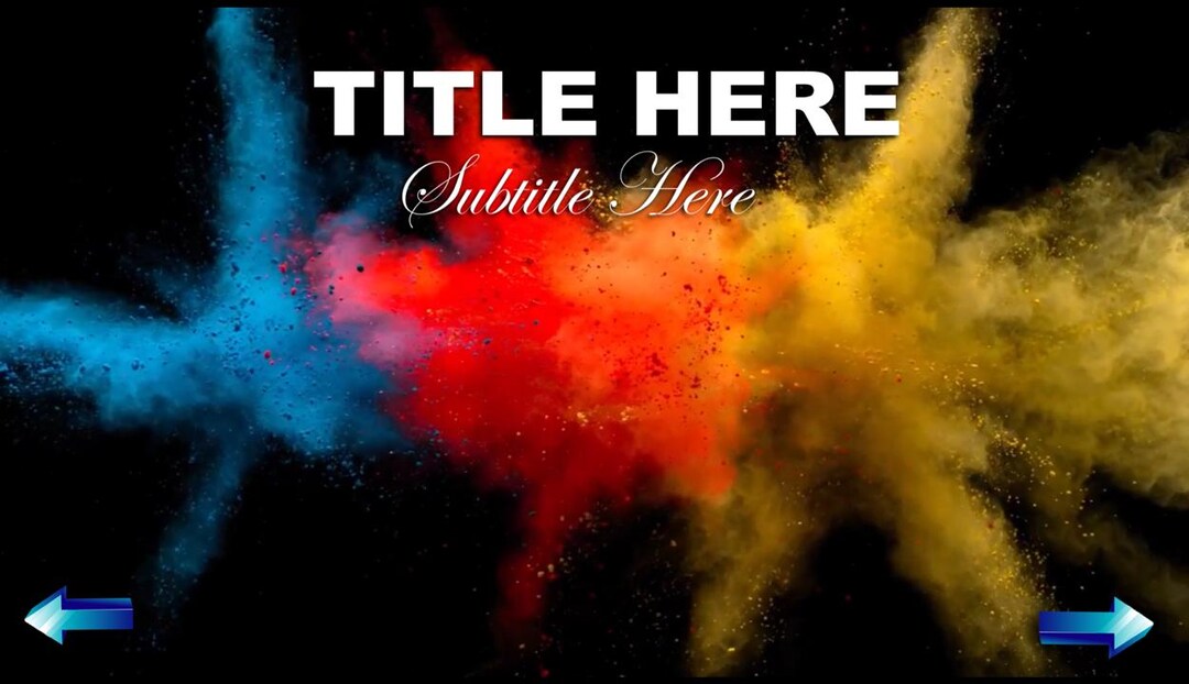COLORFUL EXPLOSION - Powerpoint Presentation Template - Etsy
