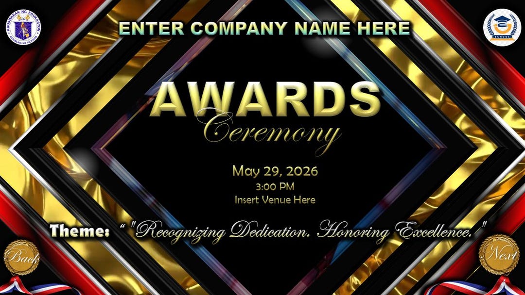 AWARDS CEREMONY Powerpoint Template - Etsy