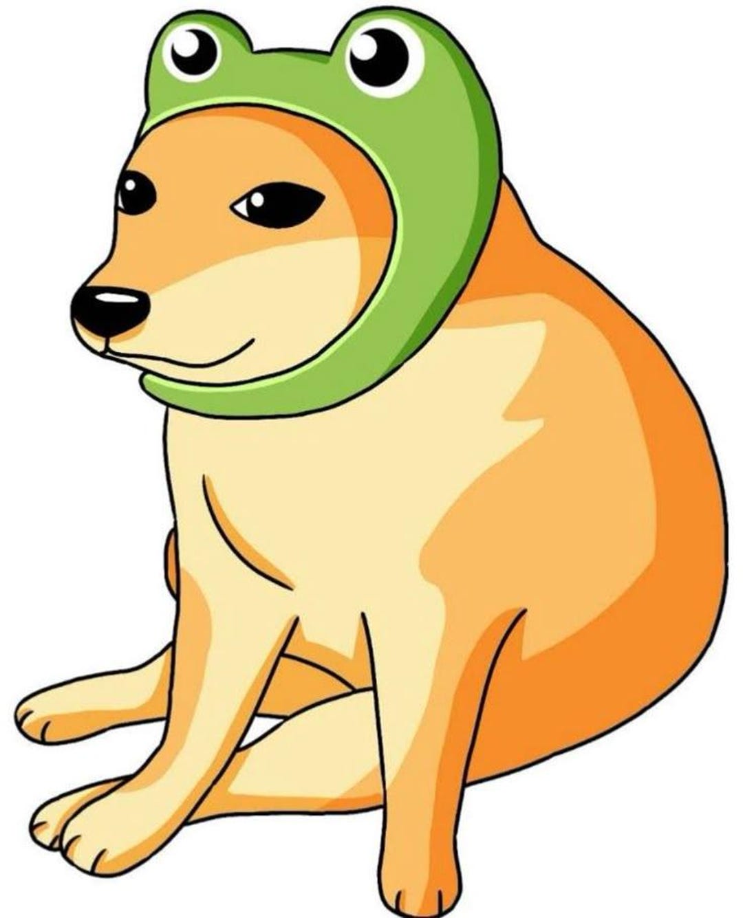Frog Dog Meme Sticker Png - Etsy