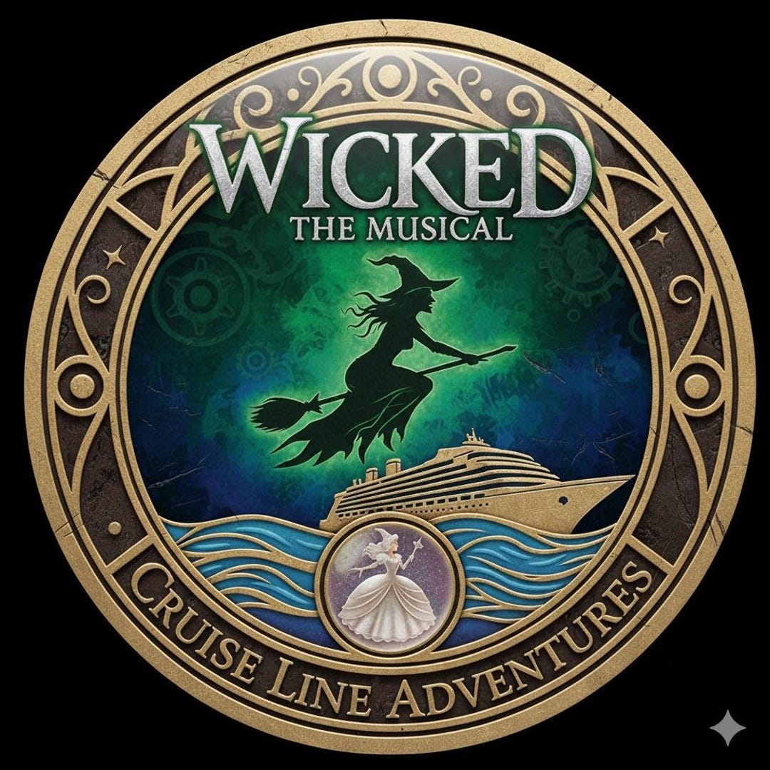 Wicked the Musical Cruise Line Adventures Collectible Souvenir Emblem ...